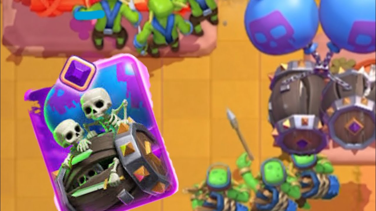 The Best Deck for the NEW skeleton barrel evolution in Clash Royale ...