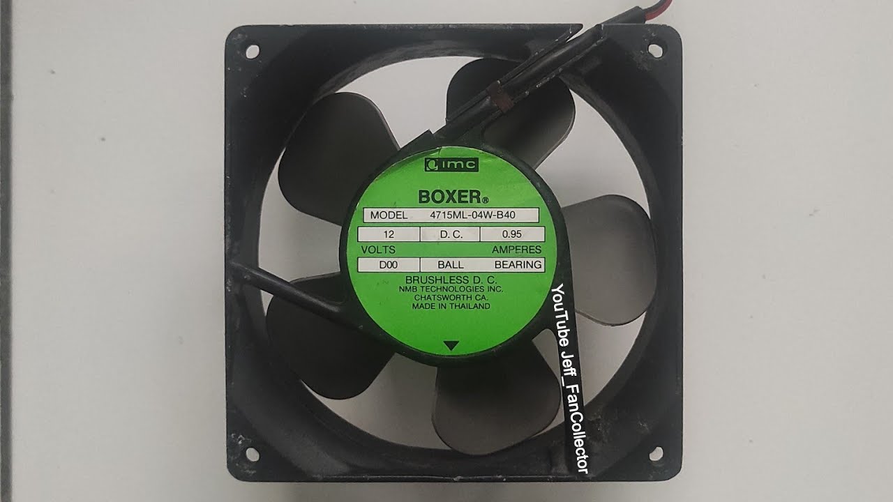 RARE IMC / NMB Boxer Fan 4715ML-04W-840 12V 0.95A 12038 NMB ...