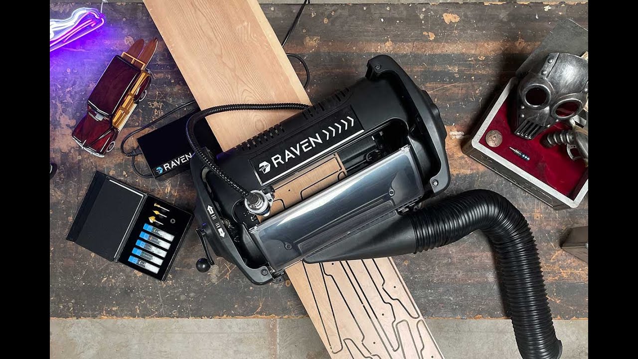 Raven CNC Carving Machine Has a Unique Feed-Through Mechanism