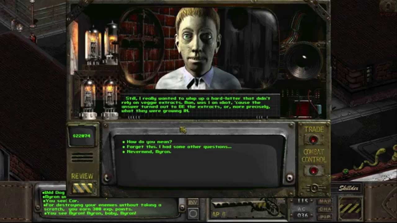 VGB Plays: Fallout 2!: Part 62 - Myron, Baby! - YouTube