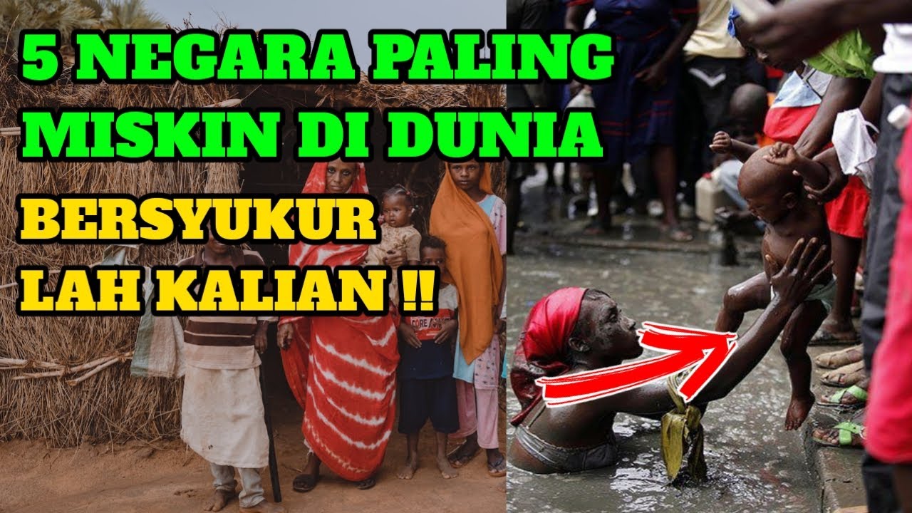 5 Negara Paling miskin di dunia - Negara Termiskin di dunia - YouTube