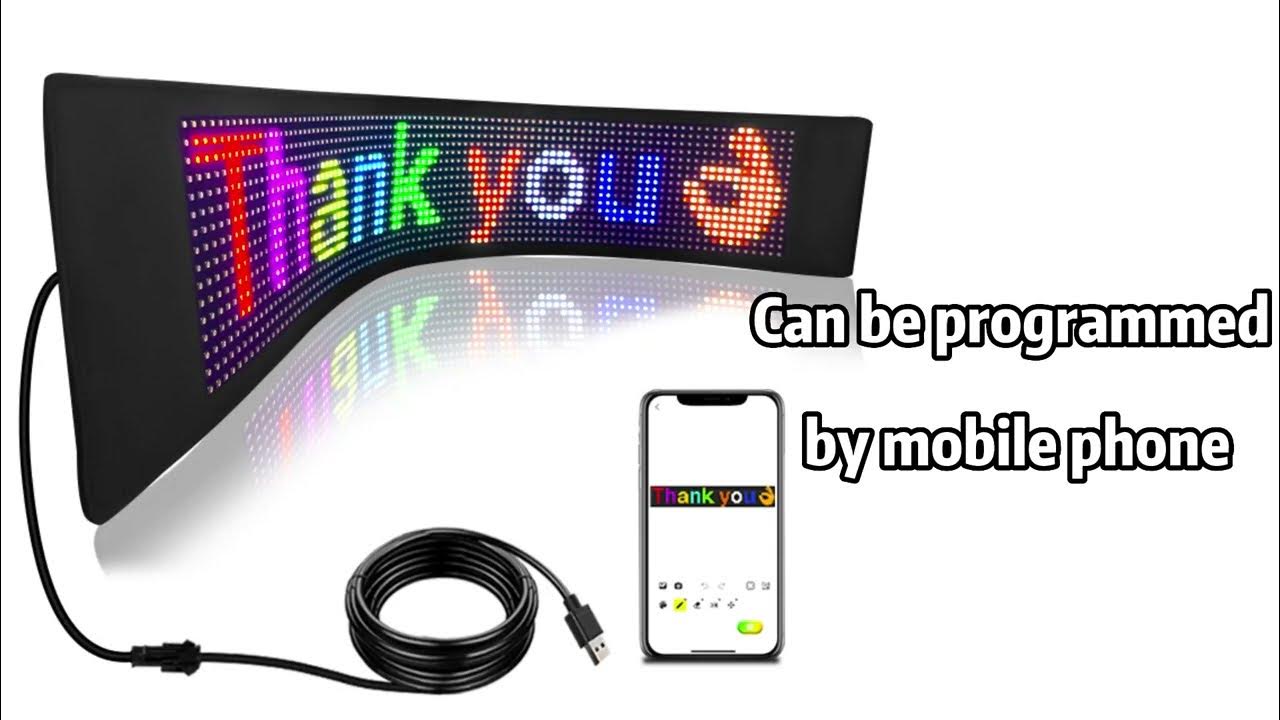 Smart APP Control Animation RGB Scrolling Message Pattern Graffiti Text ...
