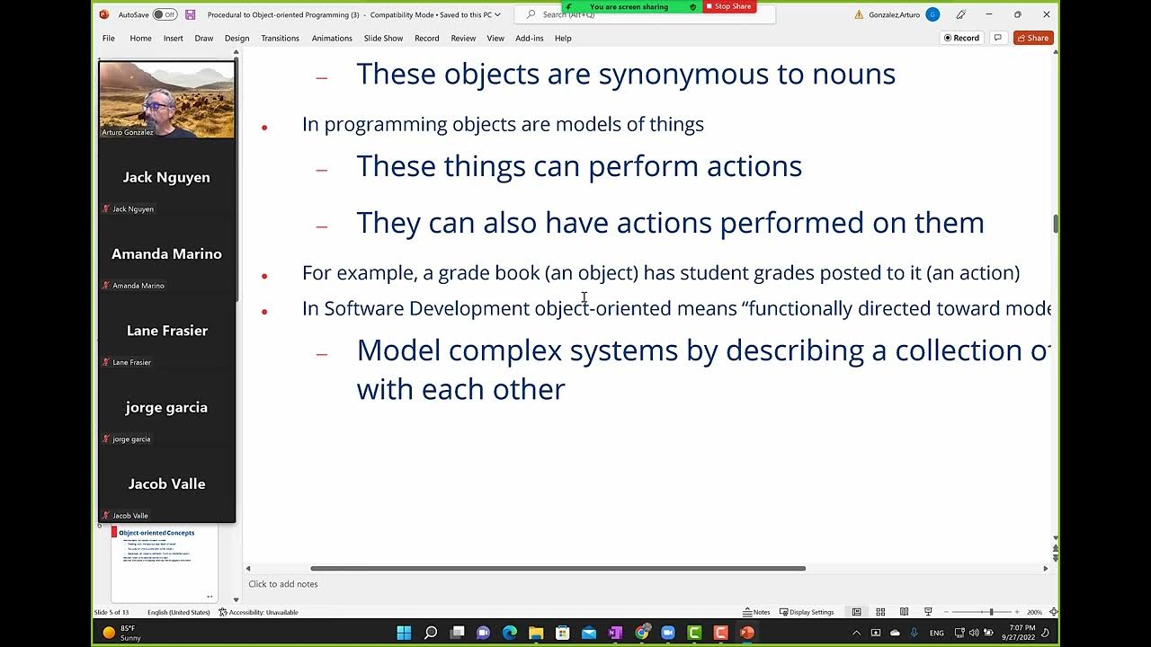 092722 COSC 1337 C++ intro to object-oriented programming - YouTube