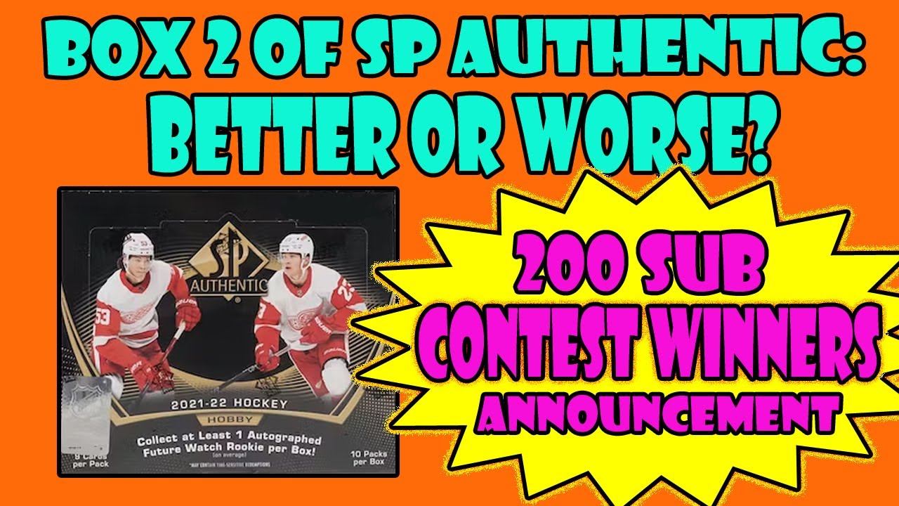 200 SUBSCRIBER CONTEST WINNERS & 2021-22 SP Authentic Box #2 - YouTube