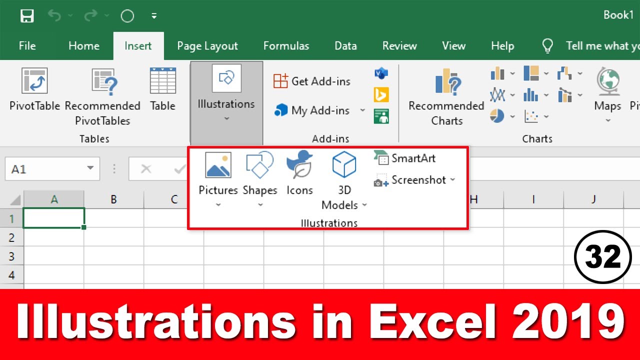 #Illustrations -Illustrations Options Picture,Shapes,Smart Art - How to ...