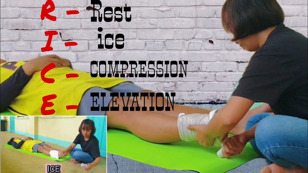 The proper application of the RICE METHOD in sports injury - YouTube