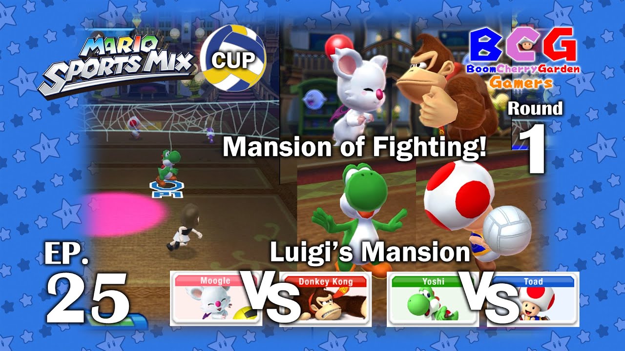 Mario Sports Mix Volleyball SS11 (Cup) EP 25-Luigi's Mansion,Moogle ...