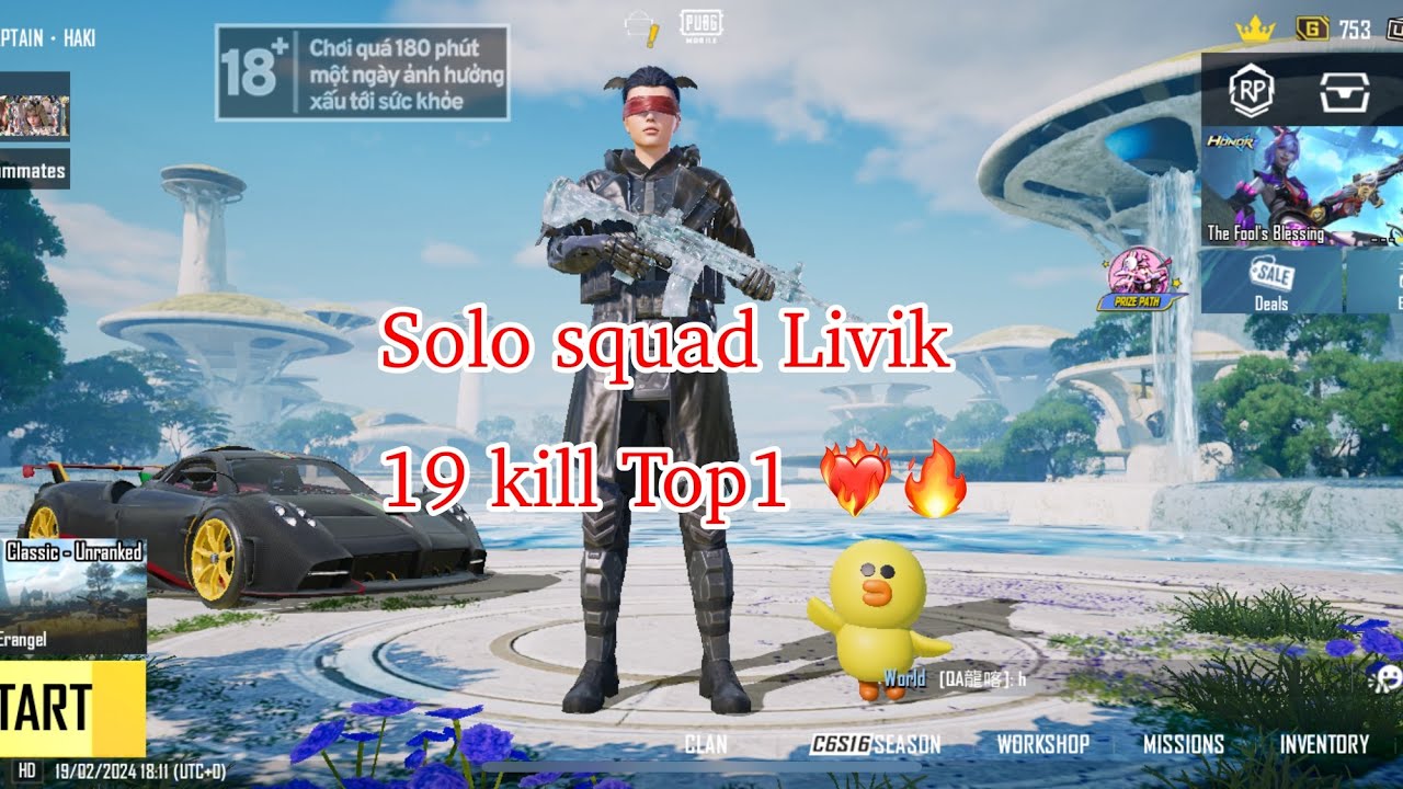 PUBG Moblie | Solo squad PUBG Moblie map sự kiện Livik Top1 19Kill ️‍🔥😱😳 - YouTube