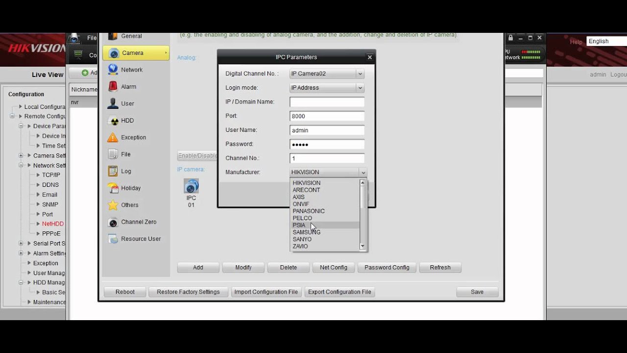 Interface Gráfica en Nuevas NVR Hikvision - YouTube