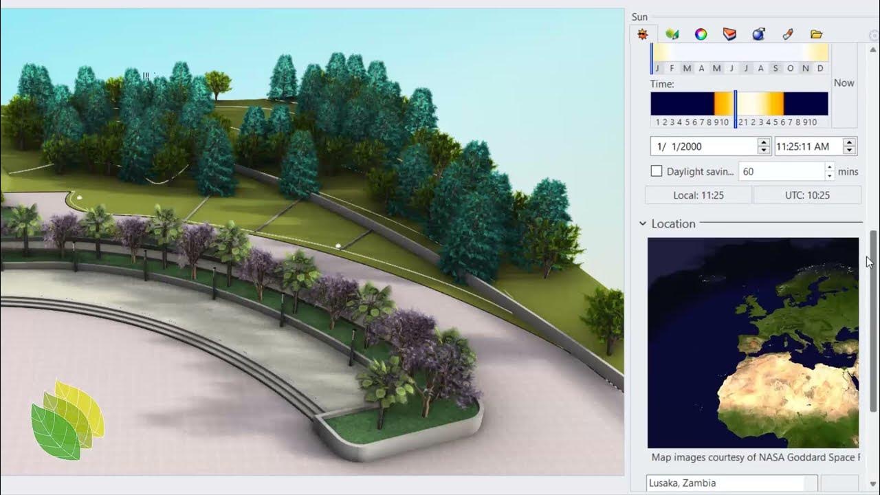 Shadow Visualization of a Landscape Model Using Rhino and Lands Design ...