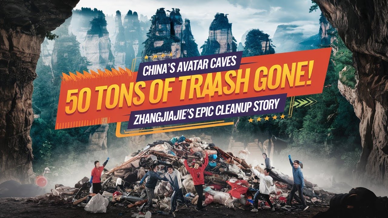 China’s Avatar Caves: 50 Tons of Trash Gone! | Zhangjiajie’s Epic ...