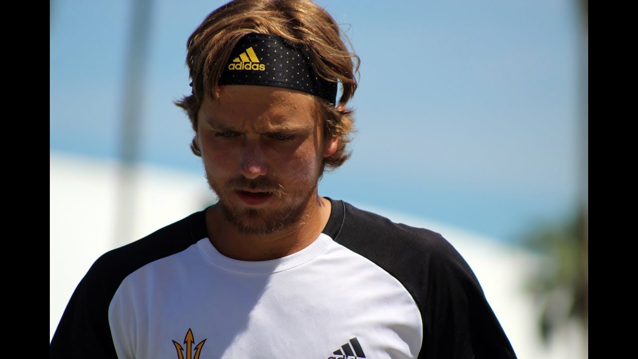 ASU Men's Tennis: Nathan Ponwith thriving in homecoming season - YouTube