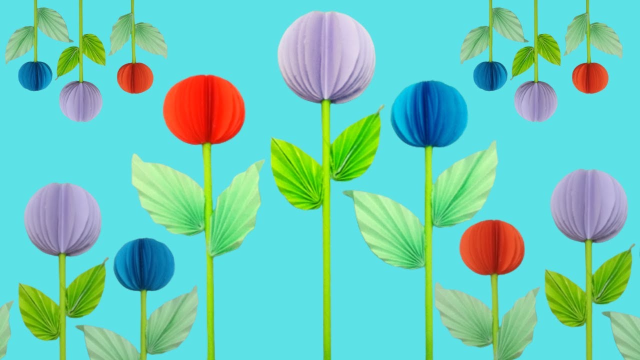 Unique Paper Flower | How to make paper flowers | DIY Paper Flowers ...