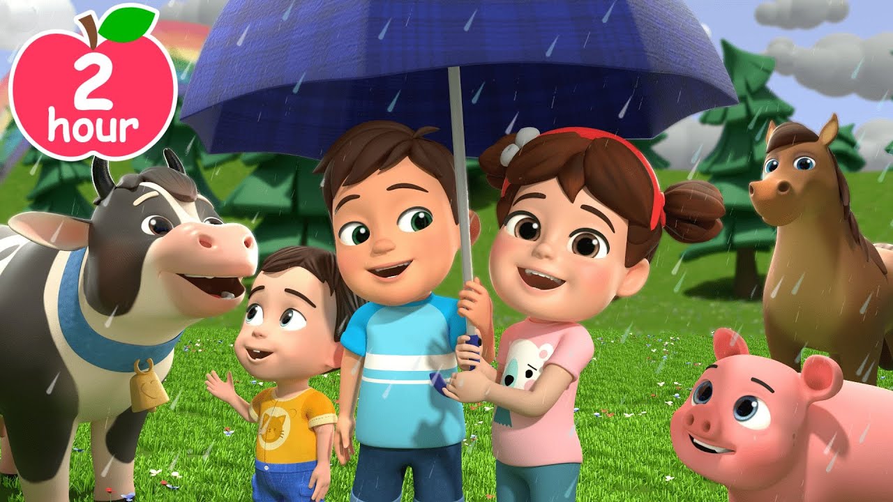 Rain Rain Go Away (Animal Version) | Newborn Baby Songs & Nursery ...
