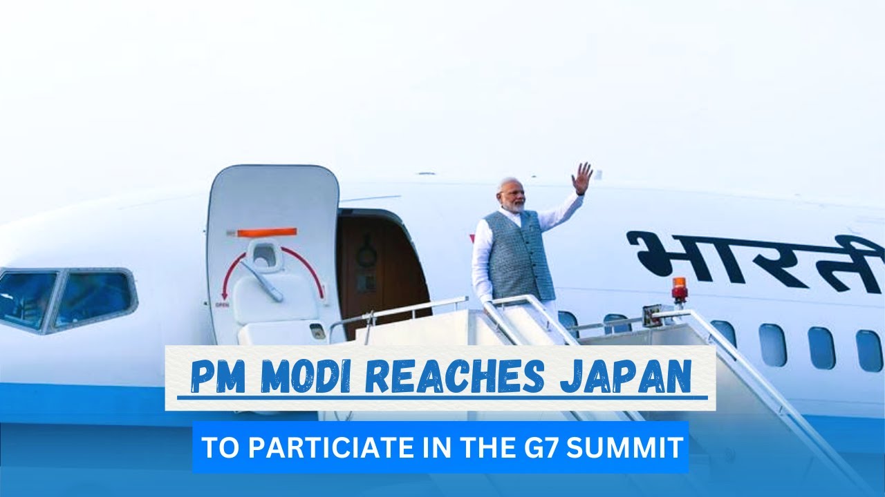PM Modi Ji reaches Japan to participate in G7 summit - YouTube