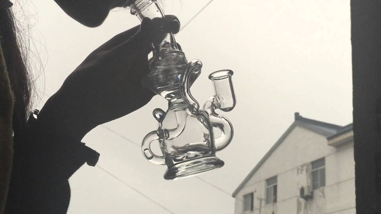 Klein glass bong recycler oil rig Toro dab Solid Base Siren Apparatus ...