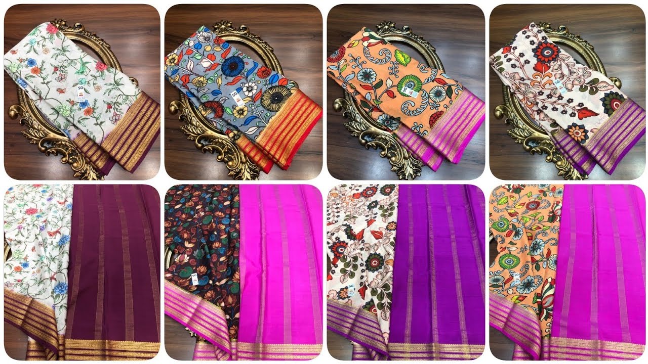 Exclusive Printed Crepe Silk Sarees With Silk Mark Tag - Whatsapp ...