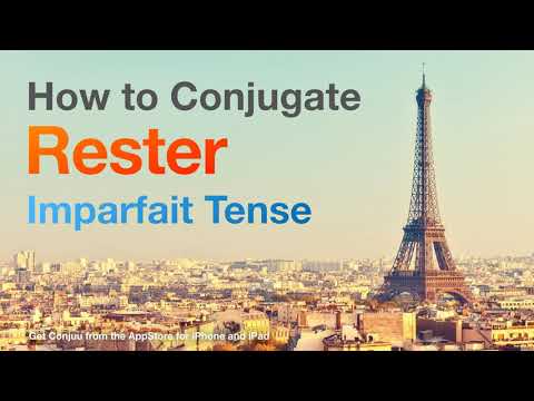How to conjugate Rester (to remain ) in Imparfait tense. - YouTube