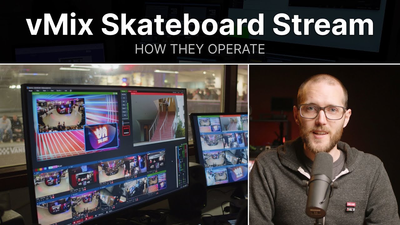 8 Camera Skateboard Live Stream with vMix and more... // How they ...