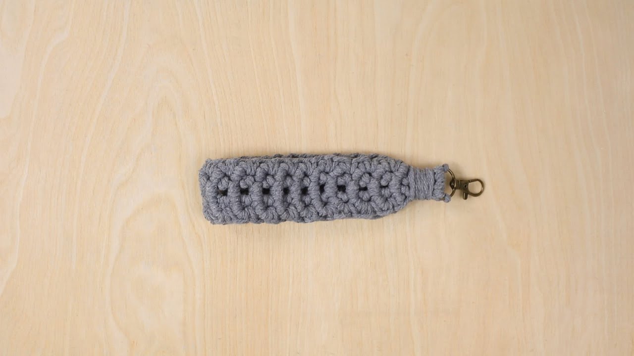 Macrame Wristlet Keychain | STEP BY STEP | - YouTube