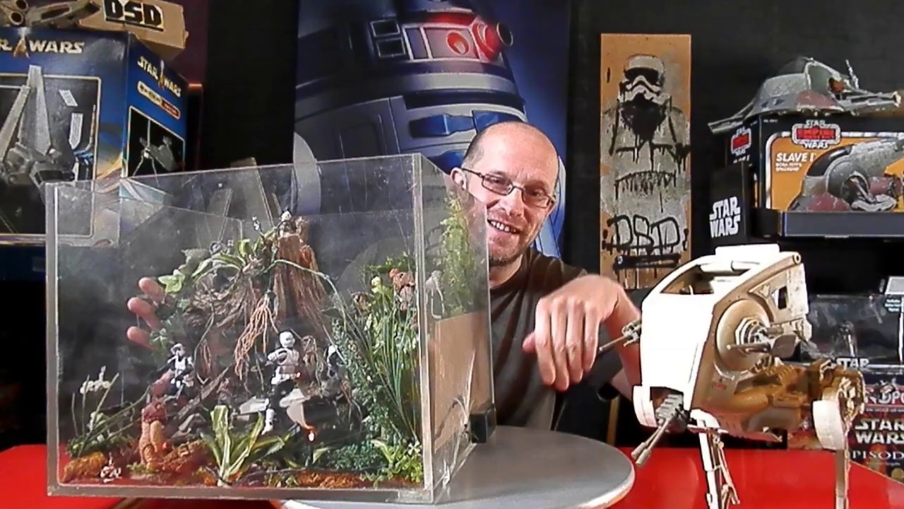 STAR WARS - 322 - VINTAGE KENNER AT-ST & ENDOR DIORAMA - YouTube