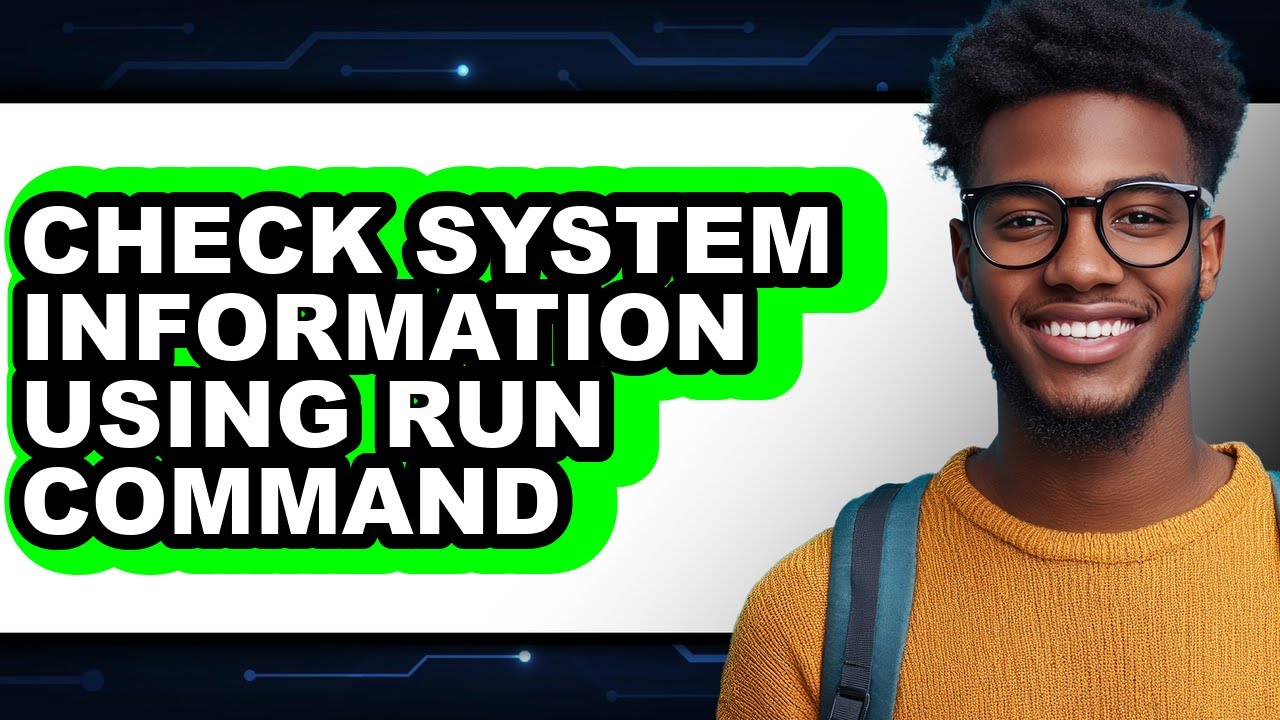 How to Check System Information Using Run Command - Easy Guide - YouTube