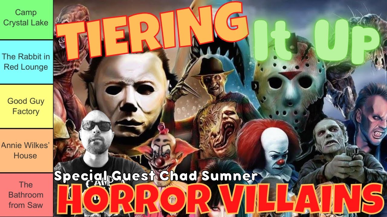 TIERING It Up | Horror Villains | Special Guest Chad Sumner - YouTube