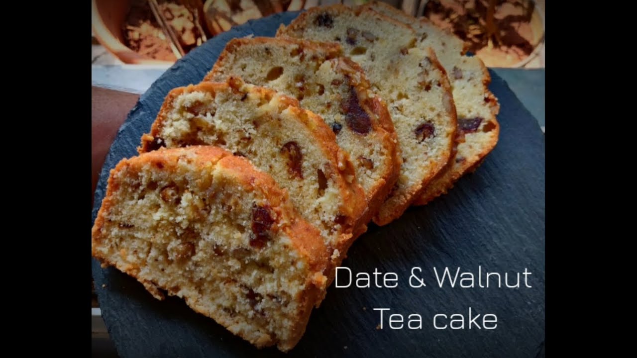 Date and Walnut Tea cake..... - YouTube