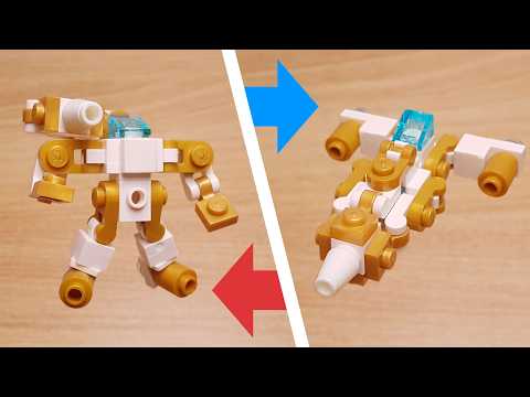Mini LEGO tuğla uzay roketi transformatör robotu - Rocket G #LEGO #MOC #rocket
