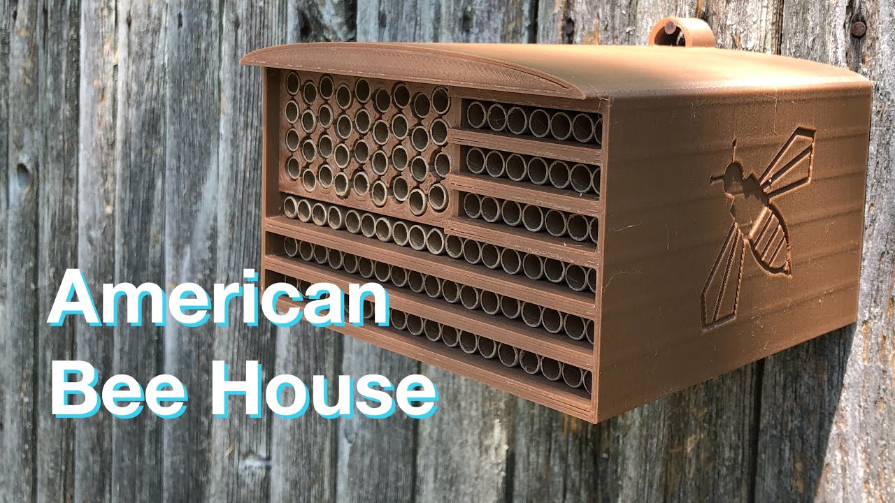American Bee House (Wood 3D Printed) - YouTube