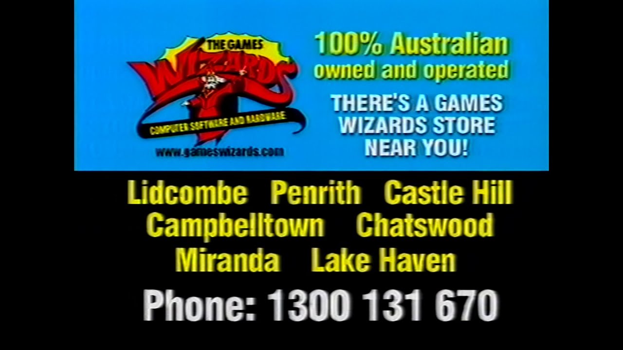 The Games Wizards - Australian TV AD/Commercial 2002 - YouTube