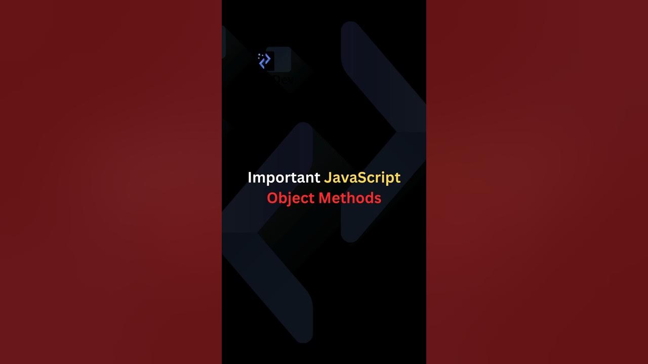 🚀 JavaScript Object Methods You MUST Know! (+ Puzzle) #javascript #programminglanguage - YouTube