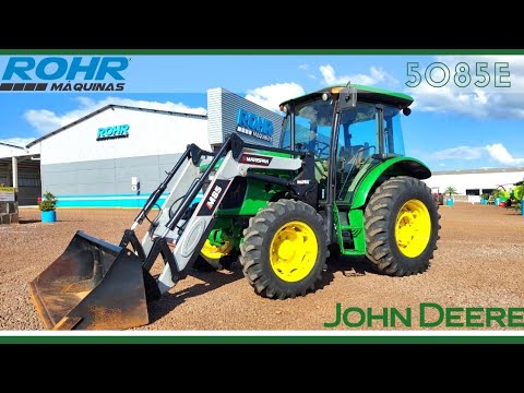 Trator John Deere 5085E Ano 2018 - Conjunto de Concha Frontal Marispan Série M - M85 - ROHR ...