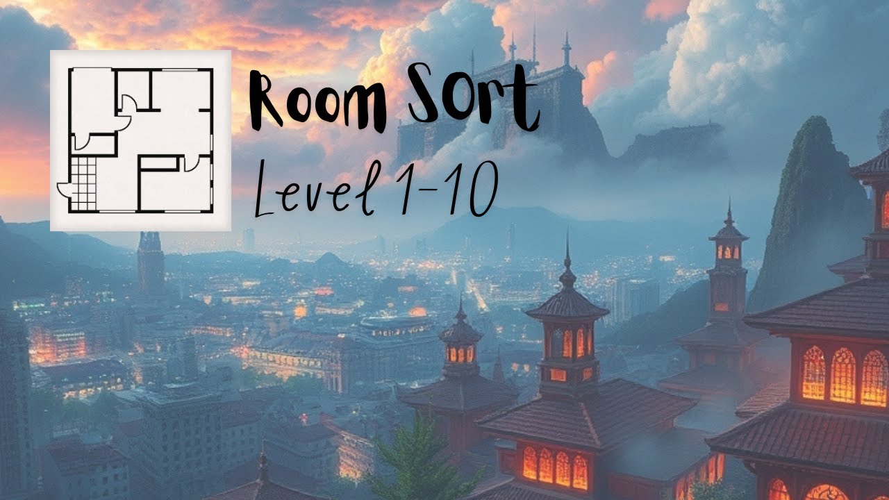 Room Sort - Floor Plan Puzzle : Level 1~10 Walkthrough - YouTube