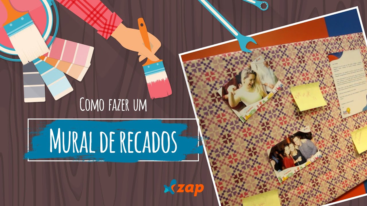 Como fazer um mural de recados - Faça Você Mesmo - YouTube
