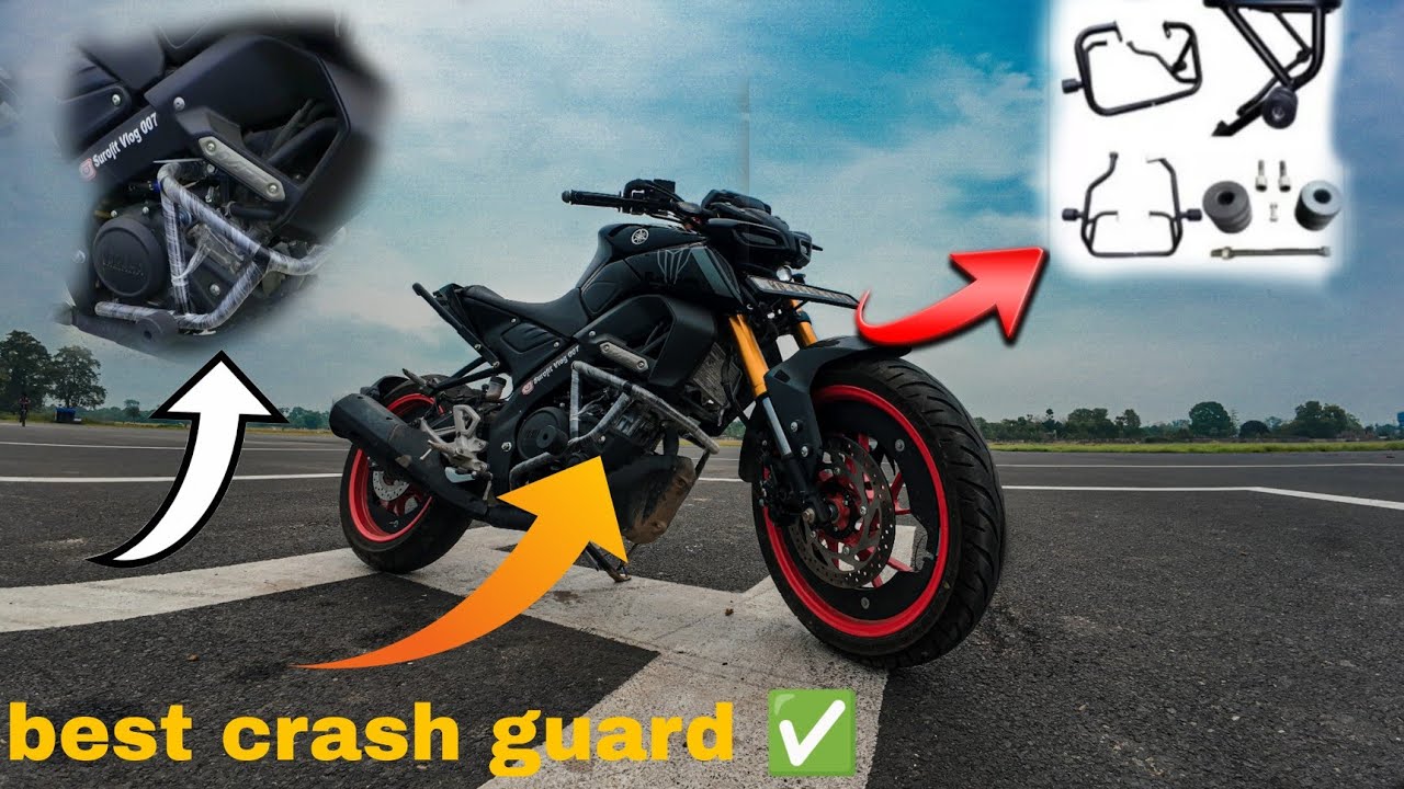 best crash guard for mt 15 😮 || crash Guard || leg Guard || bike mt 15 ...