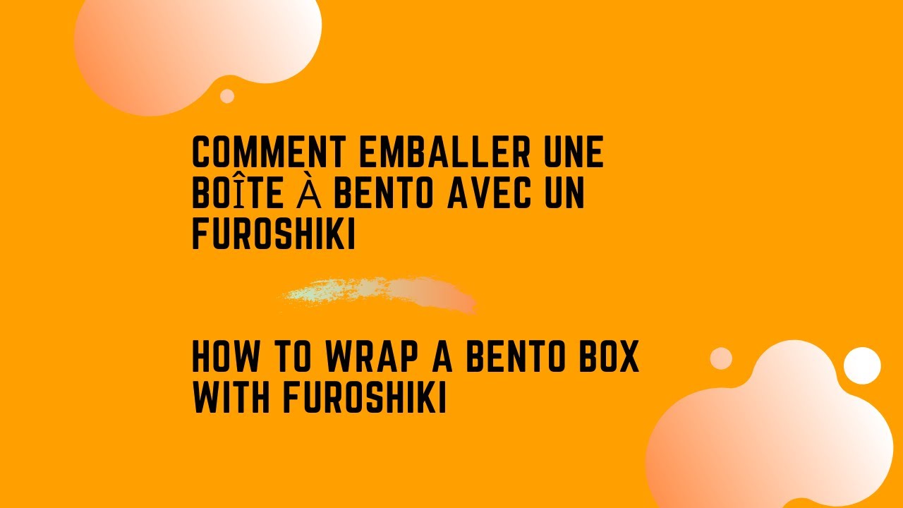 How to wrap a bento with a Furoshiki - YouTube