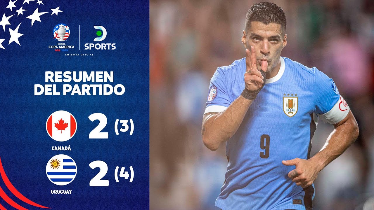 ¡LUCHO EMPATÓ EN EL FINAL Y #URUGUAY GANÓ POR PENALES! | Canadá 2 (3)–(4) 2 Uruguay | Resumen ...