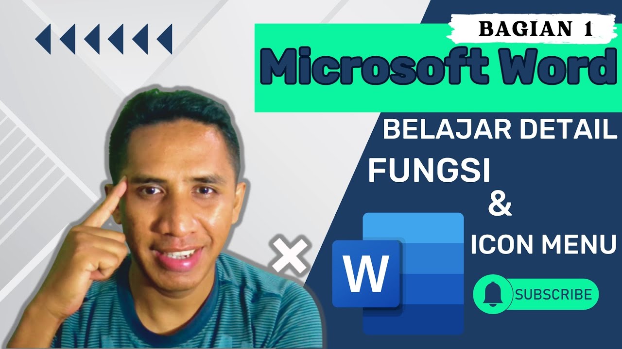 Belajar dan mengenal fungsi menu dan Icon Microsoft Word - Bagian 1 ...