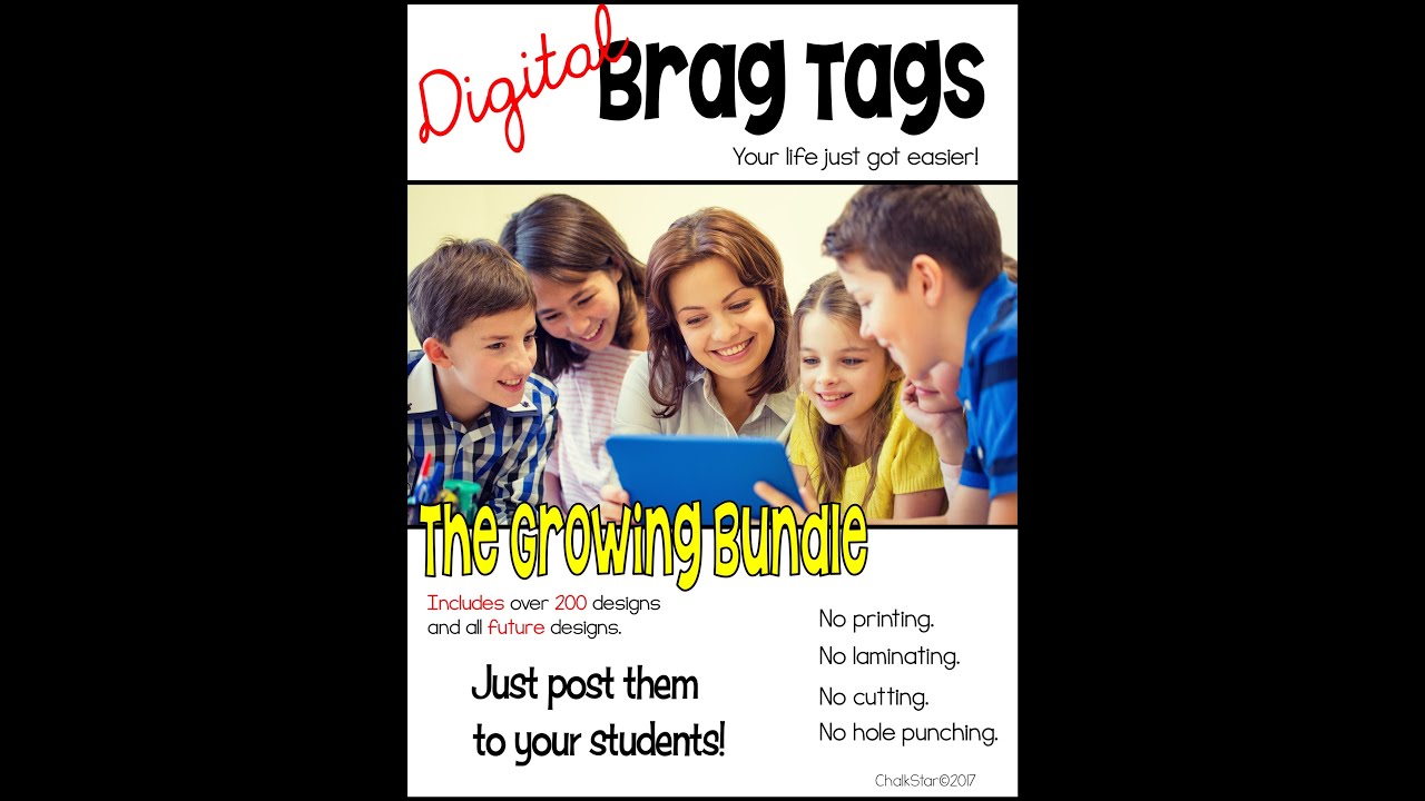 Digital Brag Tag Stickers Instructions - YouTube