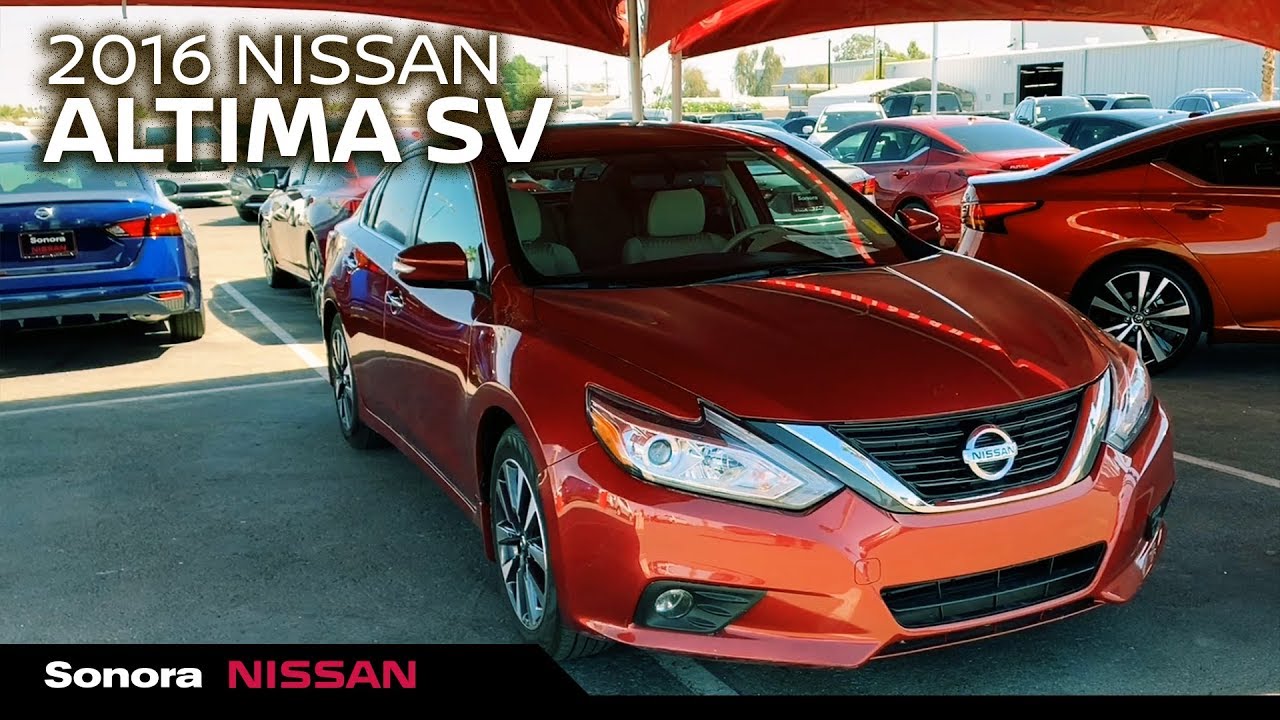 2016 Nissan Altima SV Cayenne Red - Sonora Nissan, Yuma AZ 85365 - YouTube