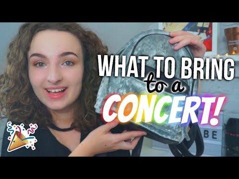 WHAT TO BRING TO ANY CONCERT! - YouTube