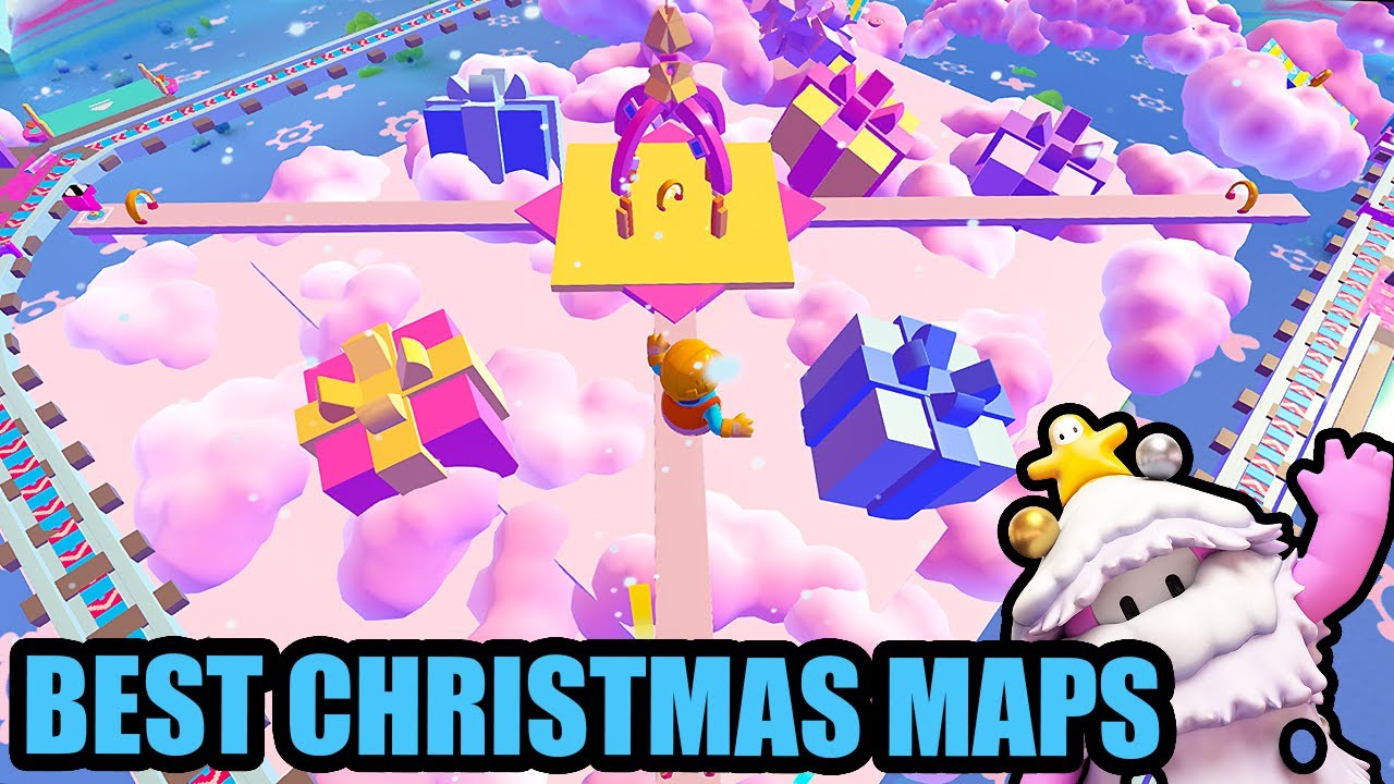 7 CRAZY CHRISTMAS MAPS - Fall Guys Creative Mode - YouTube