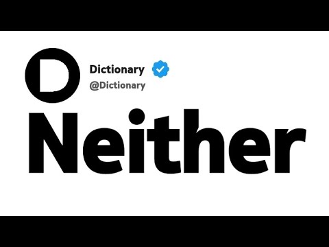 Neither Synonyms | Similar Words - YouTube