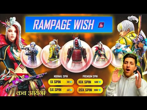 RAMPAGE WISH EVENT 😁 !! FF RAMPAGE NEW EVENT !! FF WISH EVENT GLITCH ...