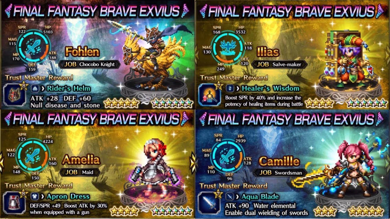 Final Fantasy Brave Exvius Special Banner Summons! Fohlen, Ilias ...