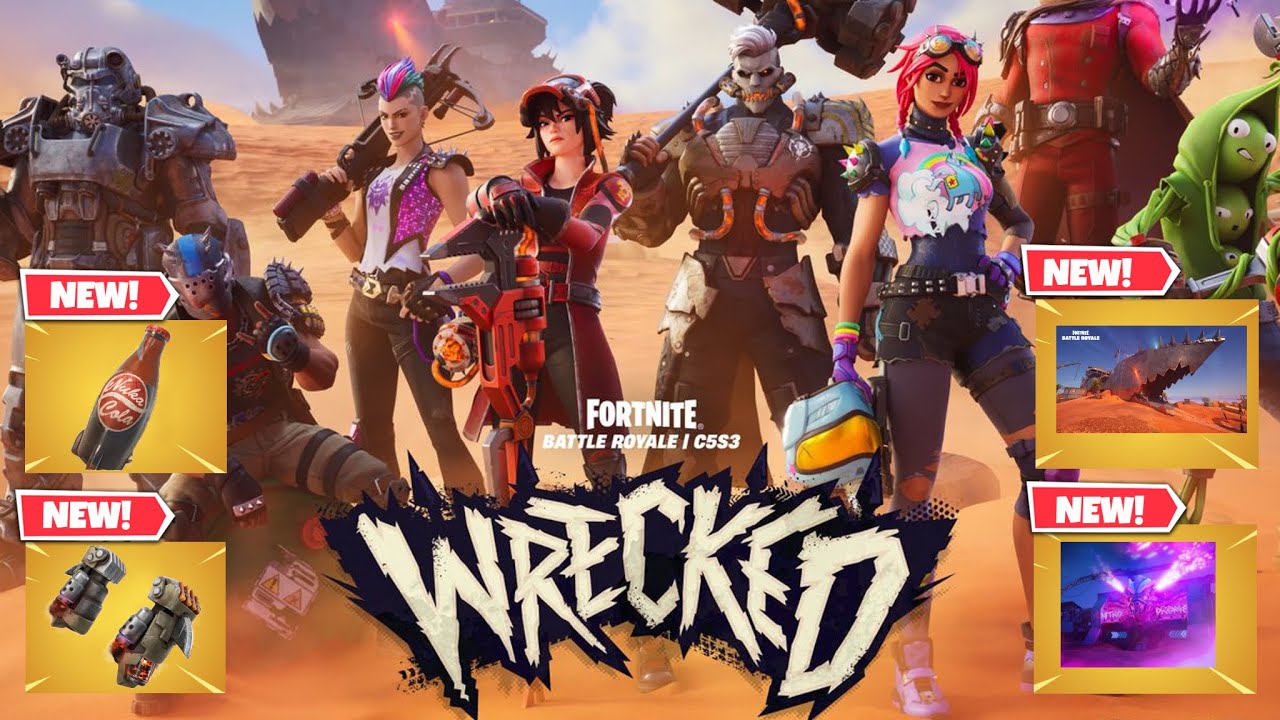 🔴Live! Fortnite SEASON 3: WRECKED Gameplay!! (Chapter 5) - YouTube