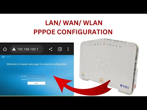 Huawei Router New Model PPPOE configuration 2023 - YouTube