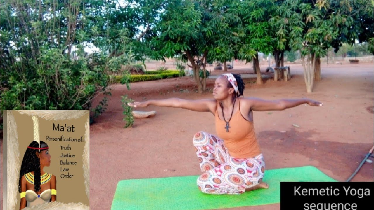 MA'AT KA Demonstration/Kemetic Yoga/African origin/ Beginner guided ...