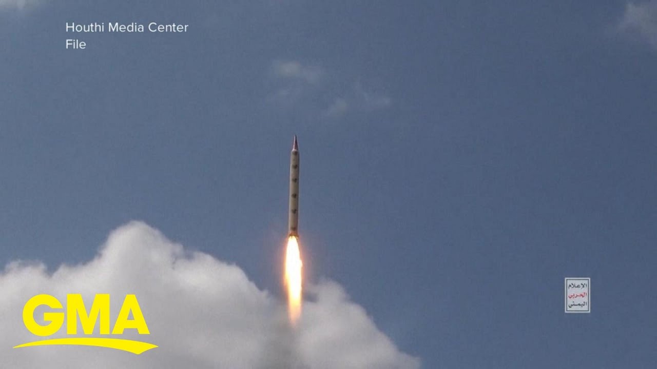 Ballistic missiles fired at cargo ships in Red Sea - YouTube